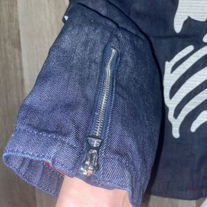 Kapital | Jackets & Coats | Kapital Kountry Skeleton Denim Biker Jacket ...